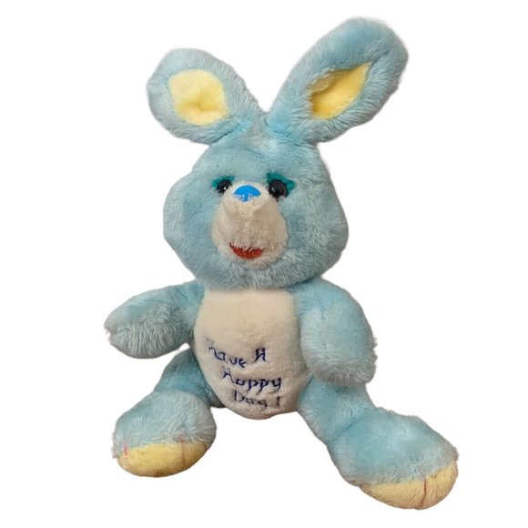 Perry Distribution | Toys | Vtg Light Blue Rabbit Plush Bunny Stuffed ...
